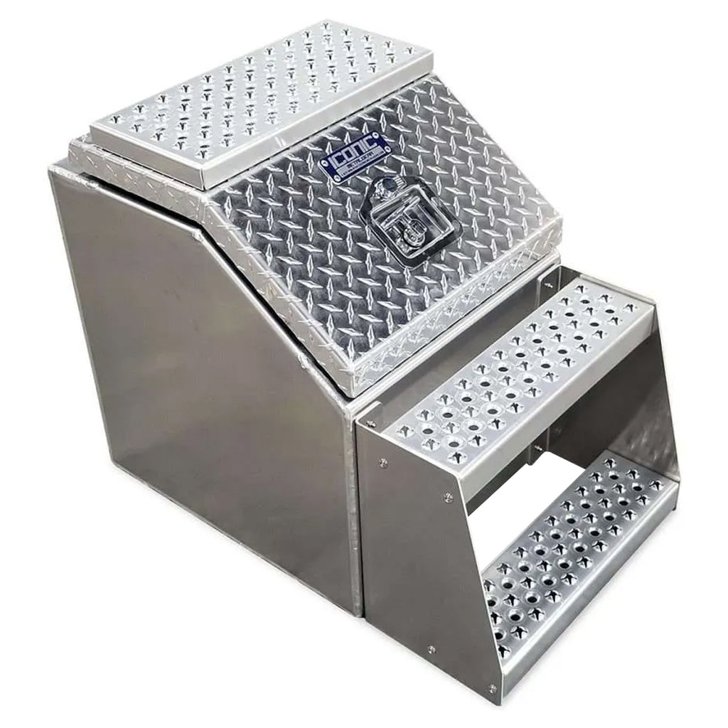 Iconic Metal Gear - 24" or 24" Big Mouth Aluminum Step Box with Smooth ...