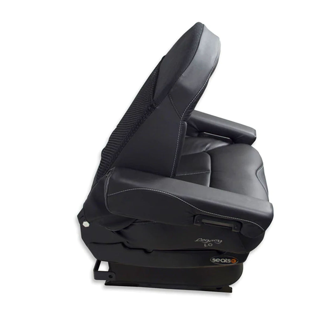 Seat Inc. - Legacy® Lo Mid-Back Black DuraLeather™ with Armrests ...