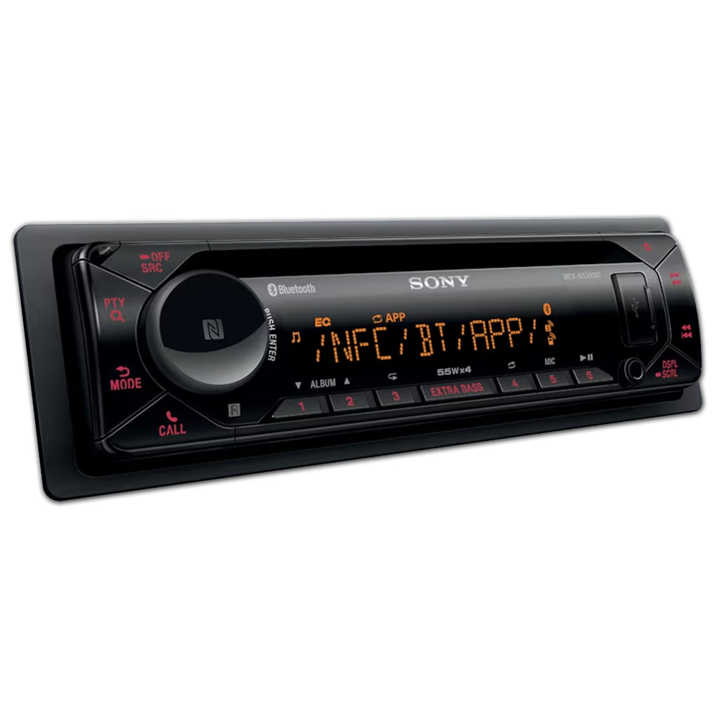 Sony CD receiver with Dual BLUETOOTH® & Two-Zone Color Illuminator ...