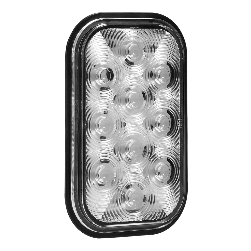 Maxxima 5" x 3" Red/Clear Rectangle Back Up Light – Berube's Truck ...