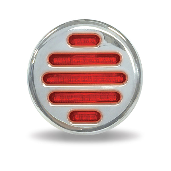 2″ Red Marker to Blue Auxiliary Round Flatline LED Light – 9 Diodes ...
