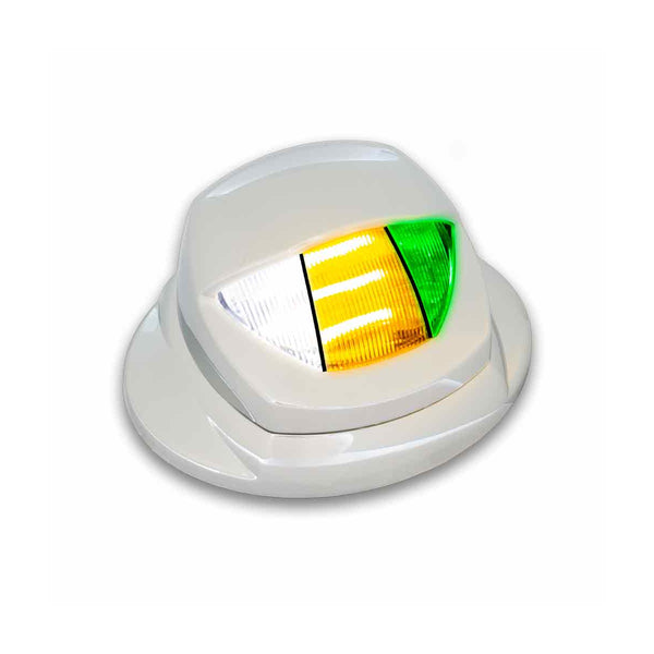 White Courtesy & Amber/Green Marker Auxiliary Mini Step LED Light w KW ...