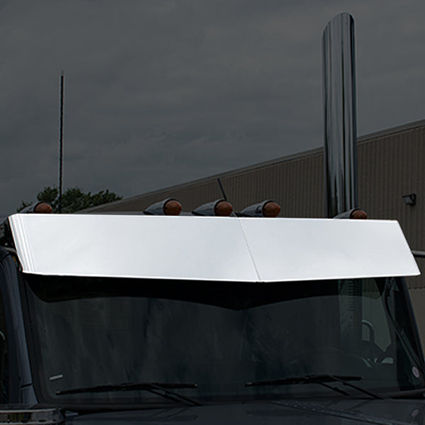 Panelite - Peterbilt 589 Low Roof "V-Bottom" Sun Visor 14" Center, 13 ...