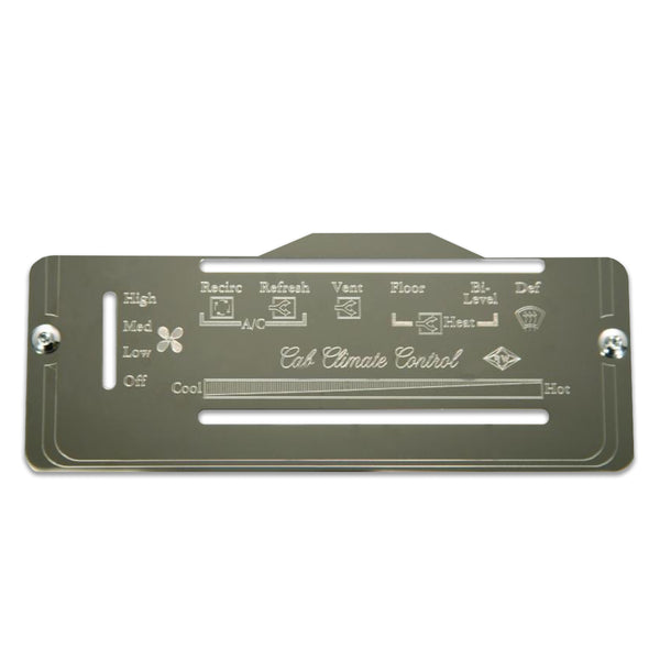 Rockwood - Stainless Steel A/C Heater Control Plate for '87-'94 Peterb ...