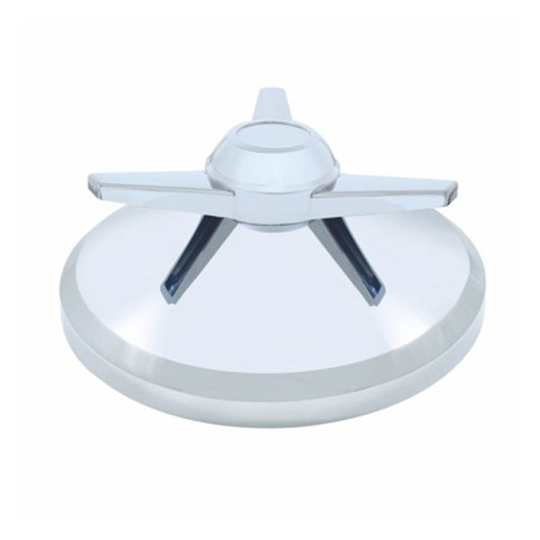 8" Chrome Cover With 3 Bar Spinner For UP Rear Axle Cover - Extra Larg ...