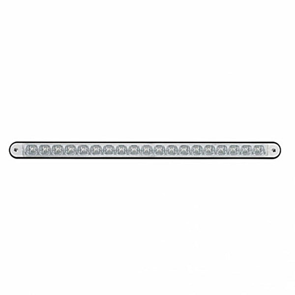 19 LED 12" Reflector Light Bar With Black Housing - Amber or Red LEDs ...
