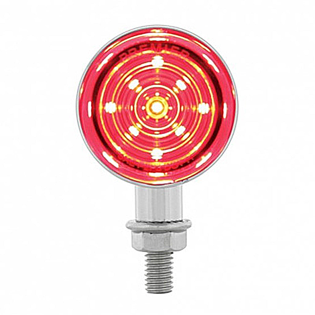 9 LED Dual Function Mini Bullet Light - Amber or Red LEDs (Amber or Re ...