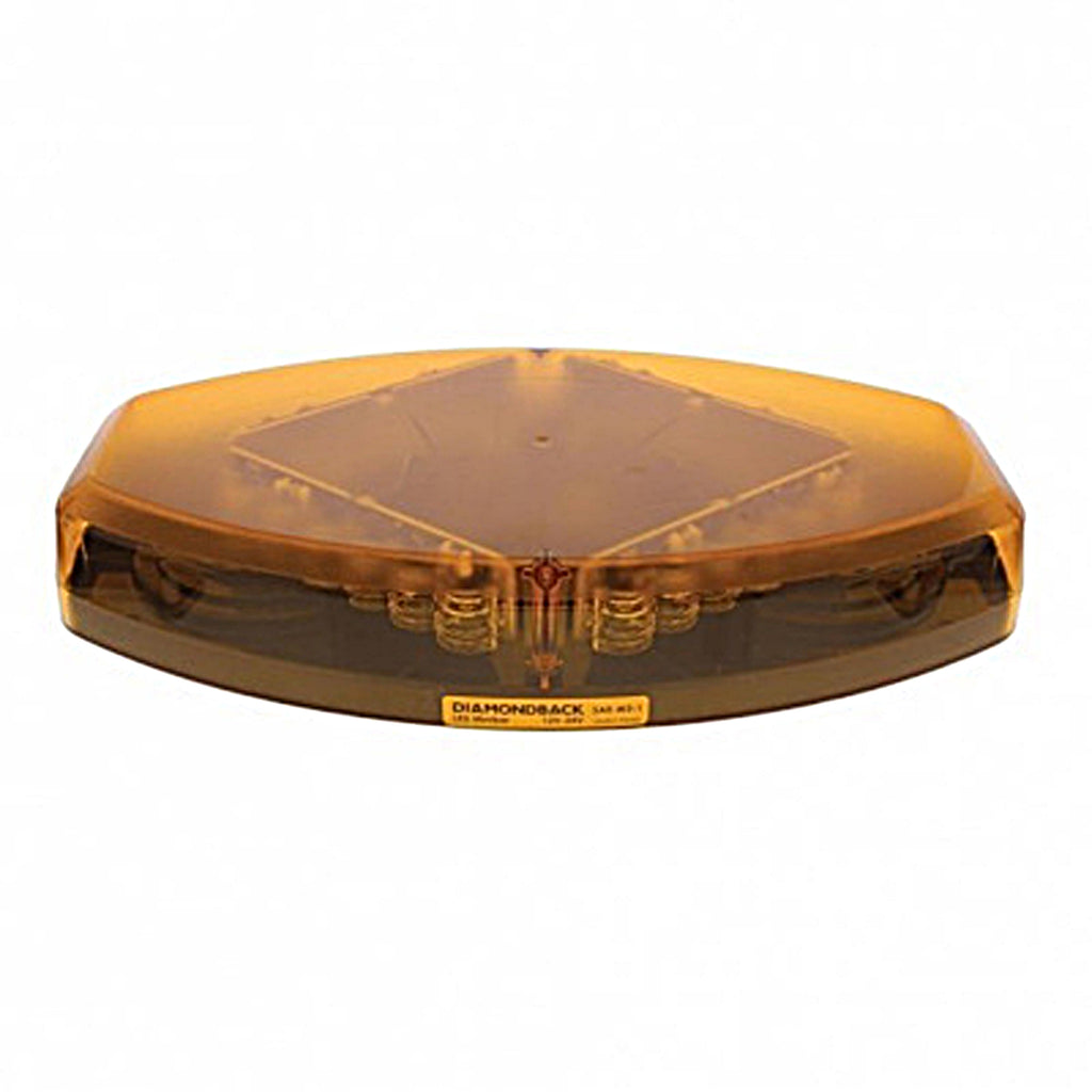 United Pacific - 24 LED Crystal Warning Light Bar - Amber LEDs (Amber ...