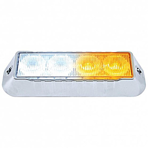 United Pacific - 4 LED Warning Light - Red, White or White & Amber LED ...