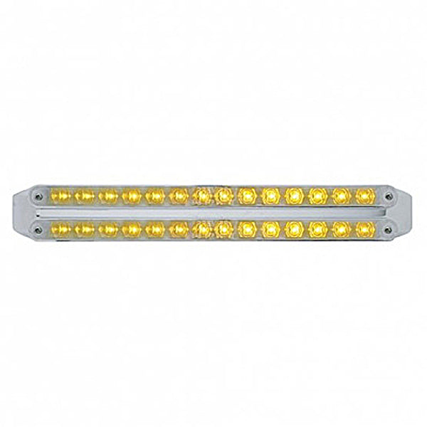 Dual 14 LED 12" Turn Signal Light Bars - Amber LEDs (Amber, Clear or C ...