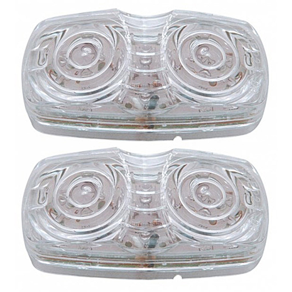 16 LED 4" X 2" Rectangular Clearance/Marker Light - Amber or Red Lens – Berube's Truck Accessories