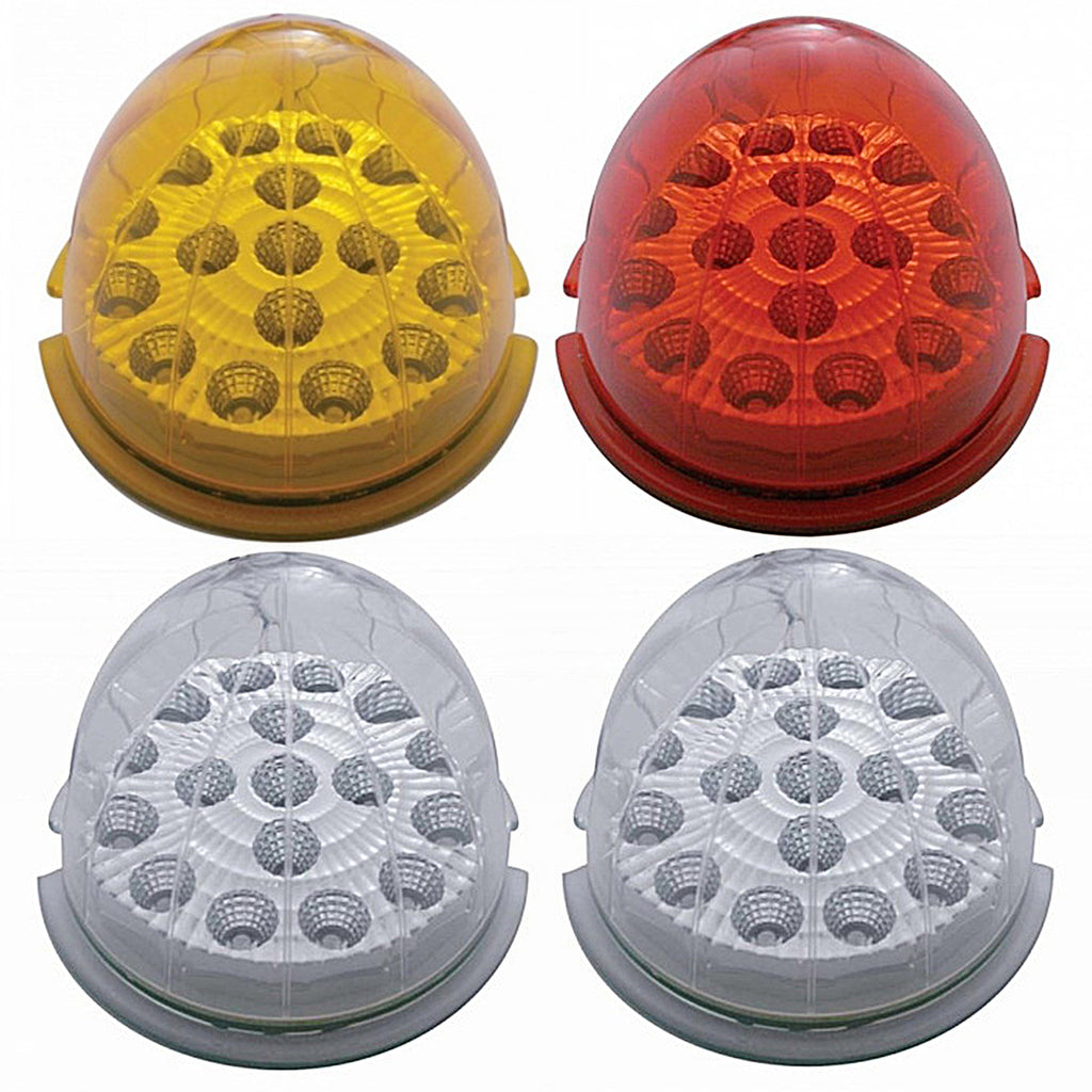 17 LED Watermelon Reflector Cab Light - Amber or Red LEDs (Amber, Red ...