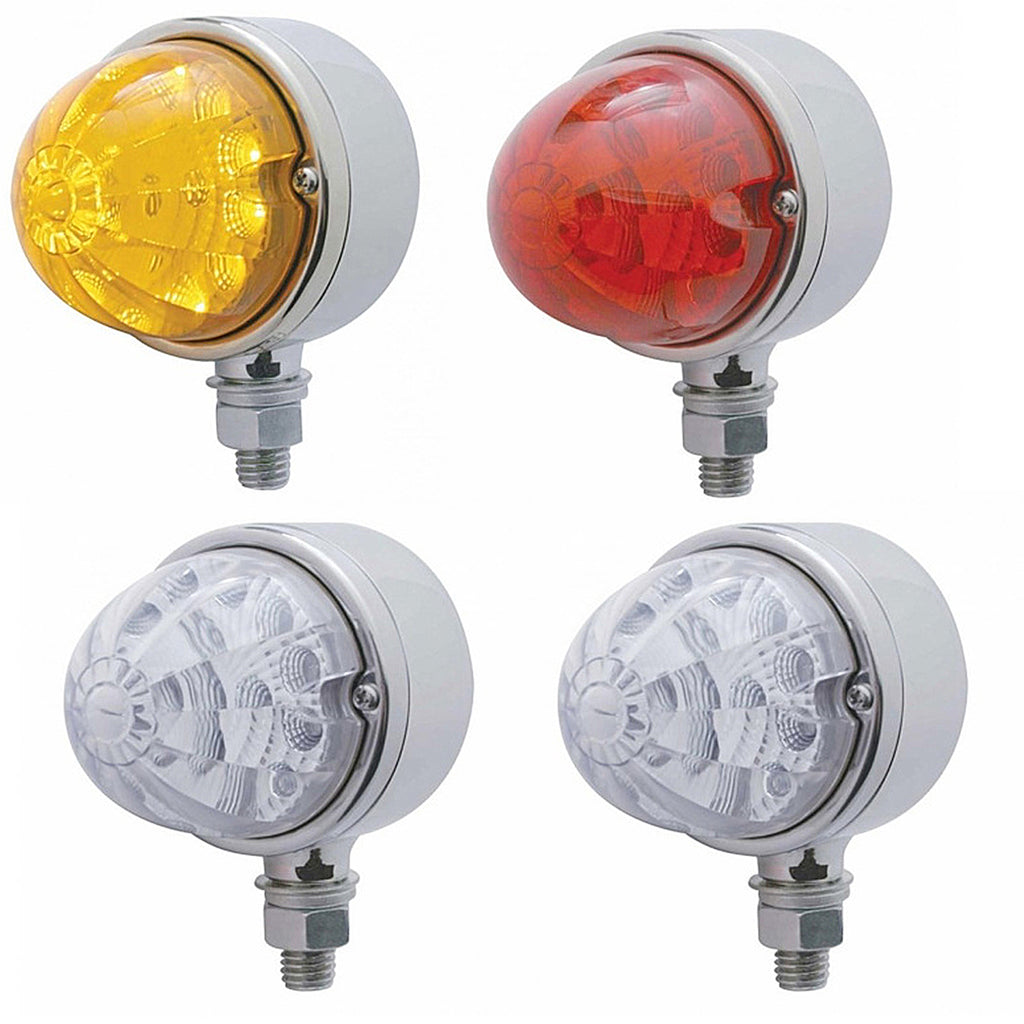 17 LED Reflector Single Face Light - Amber or Red LEDs (Amber, Red or ...