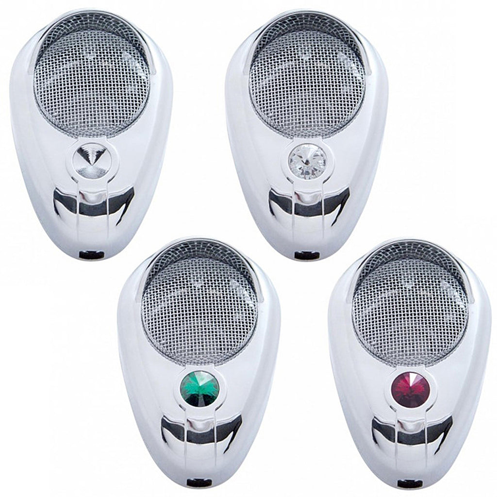 Signature Chrome C.B. Microphone Cover - Indented, Clear, Green or Pur ...