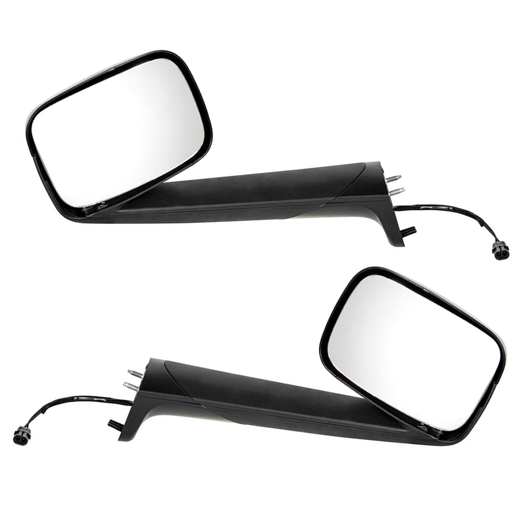 Black Hood Mirror With Heated Lens For 2018-2025 Freightliner Cascadia ...