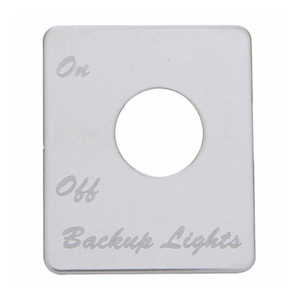 United Pacific - Stainless Steel Switch Name Plate For Peterbilt - Bac ...