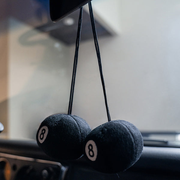 United Pacific - 3" Round Fuzzy 8-Ball (Pair) – Berube's Truck Accessories