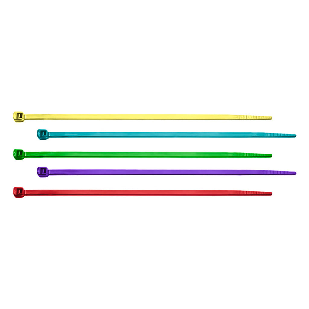 United Pacific - 6" Nylon Cable Zip Ties - Brass, Blue, Green, Purple ...