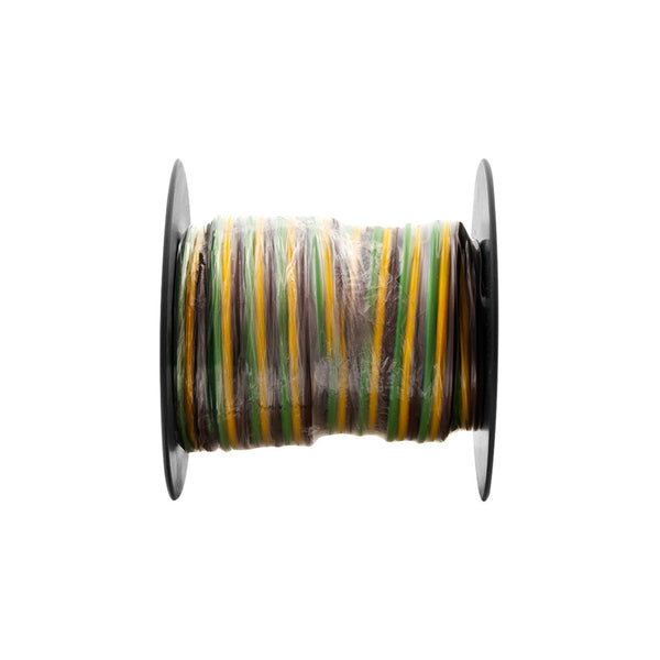 United Pacific - Trailer Wire Bonded - Rated 80 C 16 AWG 3-Way, Brn/Yl ...