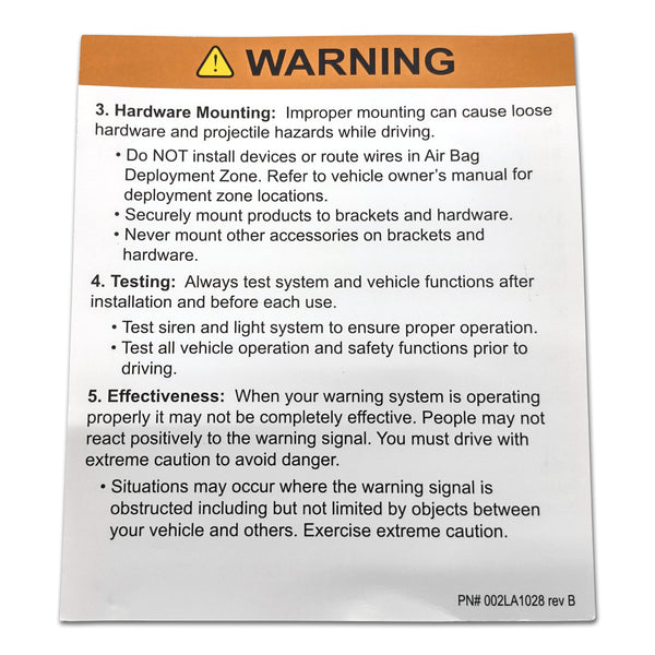 Sound Off Signal - nFORCE® Exterior Lightbar Breakout Box - LIN Commun ...