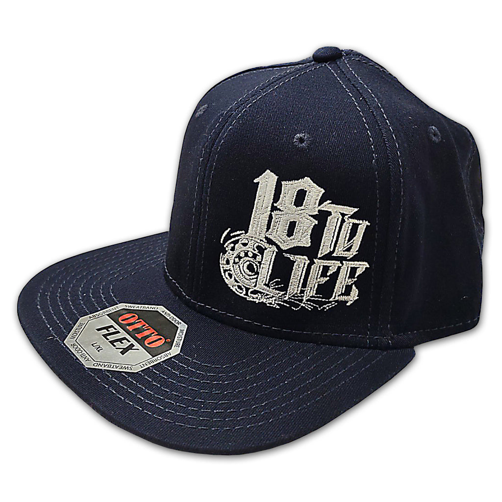 "18 to Life" Fitted Cap by Hot Rig (Black, Grey or Navy Blue) – Berube ...