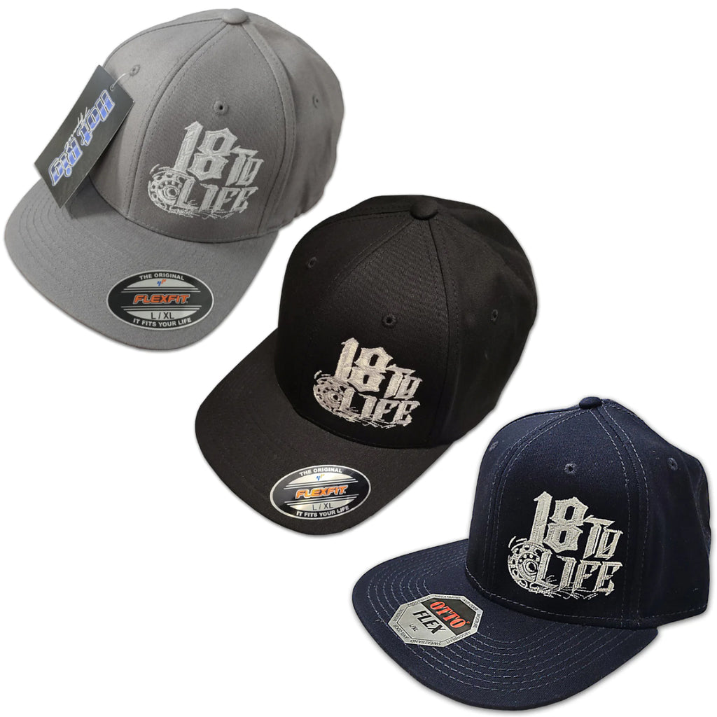 "18 to Life" Fitted Cap by Hot Rig (Black, Grey or Navy Blue) – Berube ...