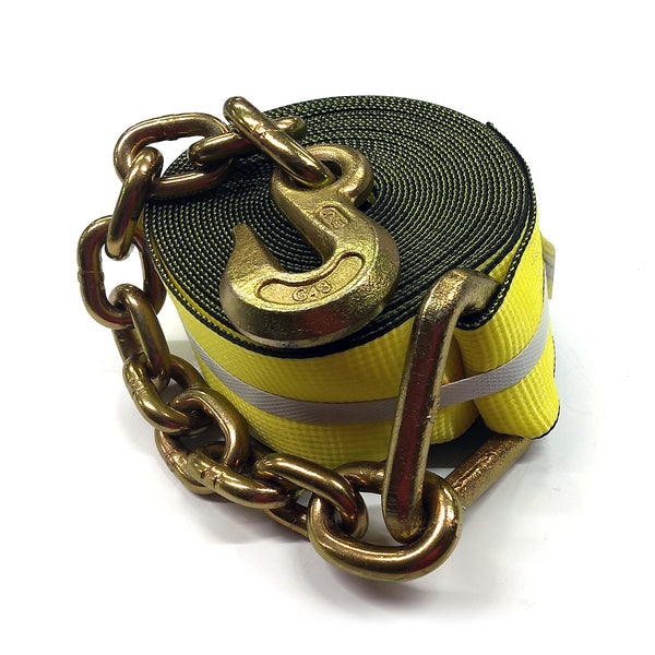 3" x 30' Strap w/ Chain & Grab Hook – Berube's Truck Accessories