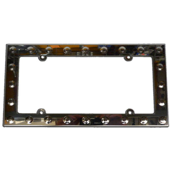 Dimpled Stainless Steel Plate Frame - Berubes – Berube's Truck Accessories