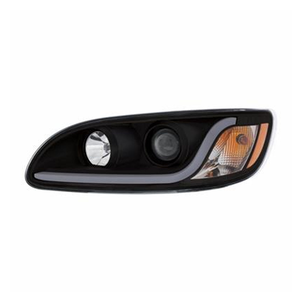 Peterbilt 337/386/387 Projection Headlight with Dual Function LED Ligh ...
